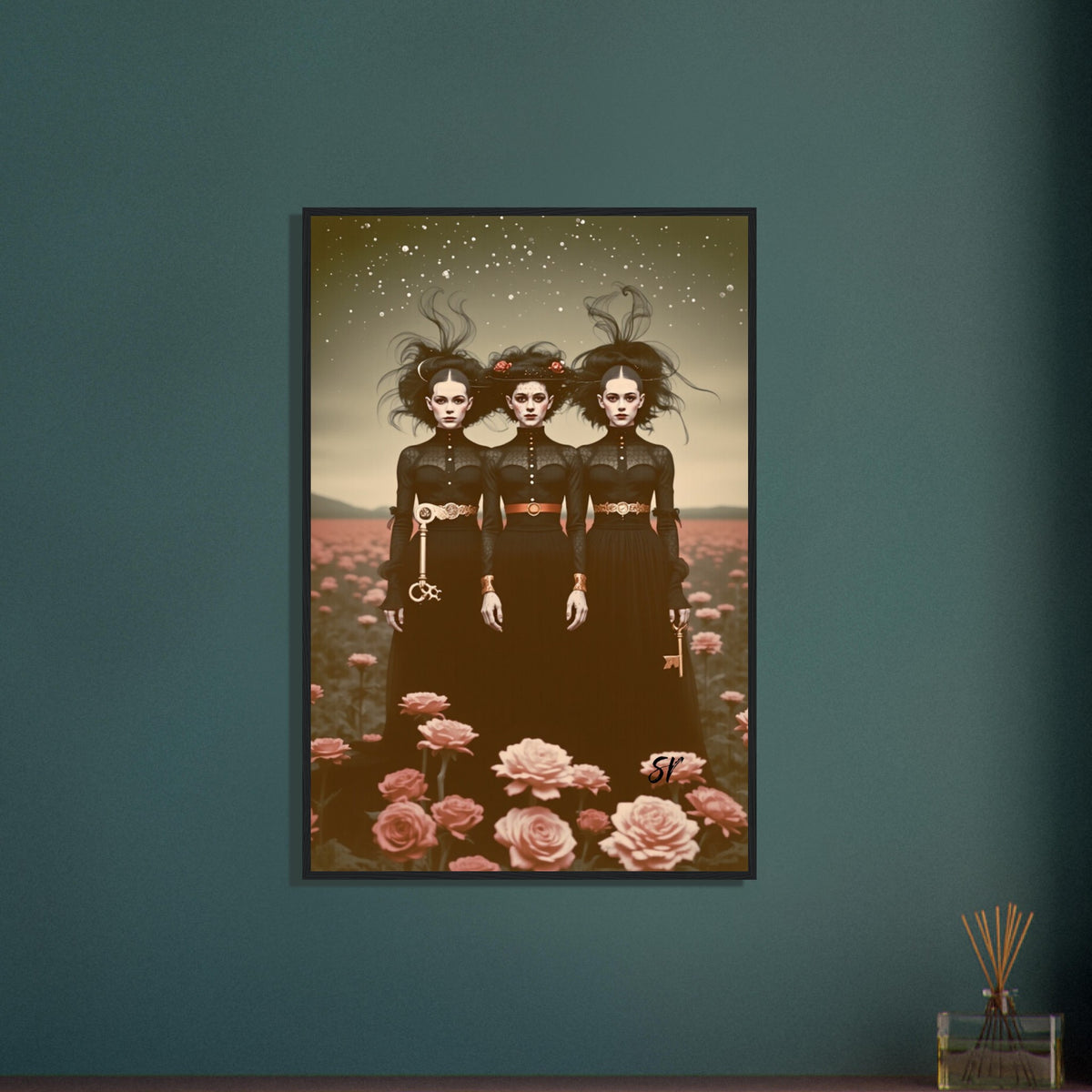 Witchy The Three Muses Framed Poster, Witchy Framed Original Print, Re ...